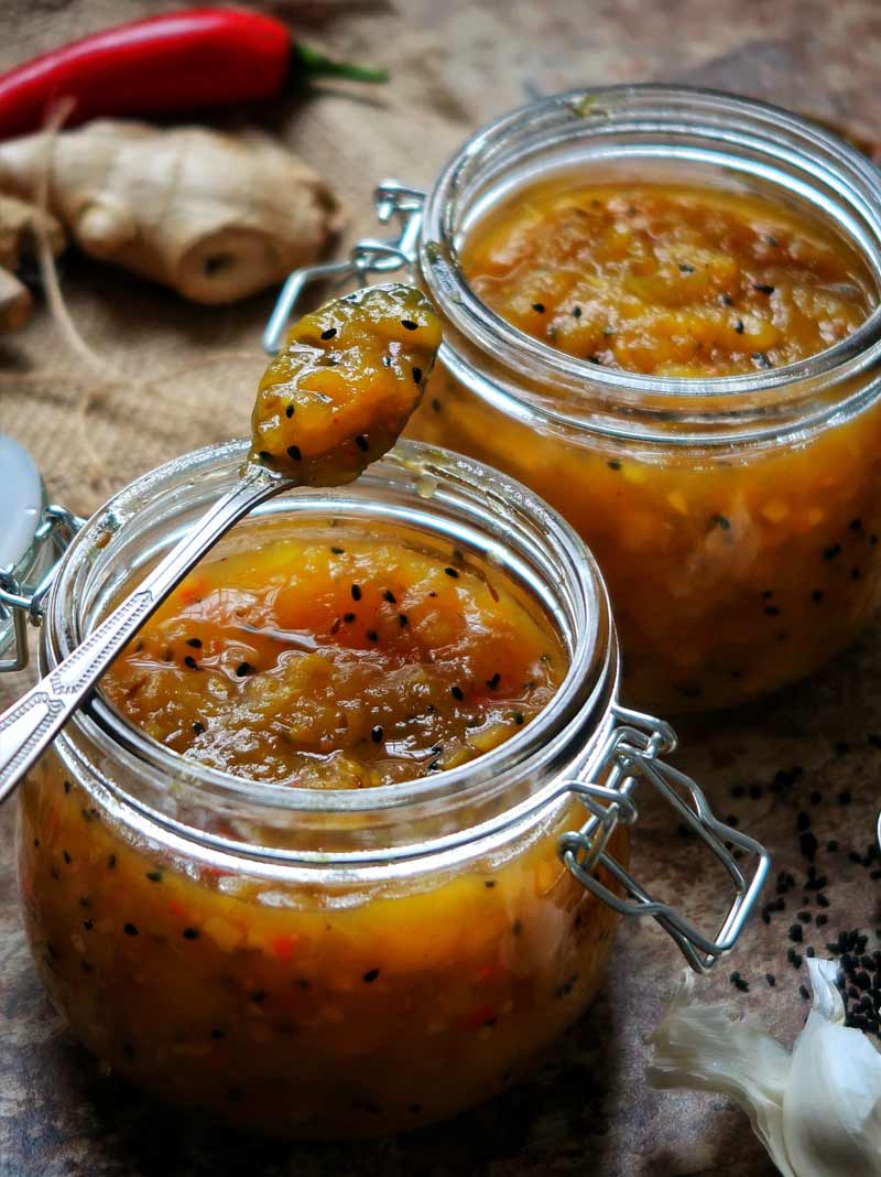 Homemade mango chutney - The Slimming Foodie - Easy healthy recipes