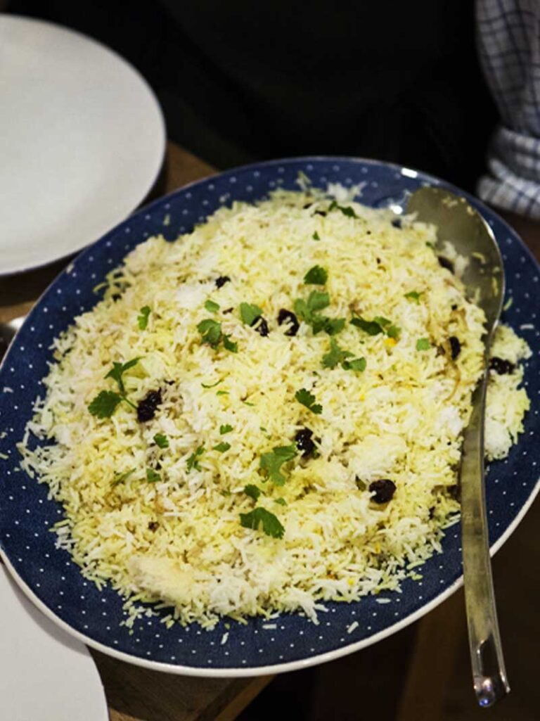 Persian cranberry rice pilaf - The Slimming Foodie
