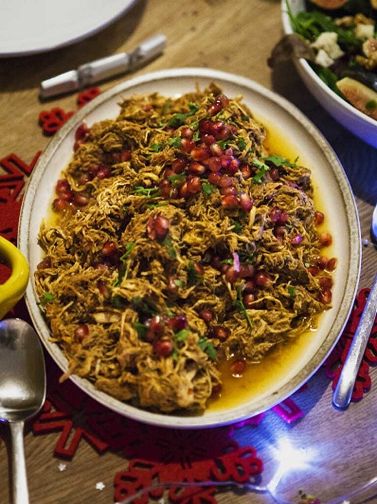 Pulled Persian chicken - The Slimming Foodie