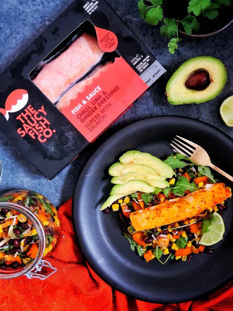 Salmon with Chilli, Lime & Ginger and a Zesty Mexican Bean Salad - The ...