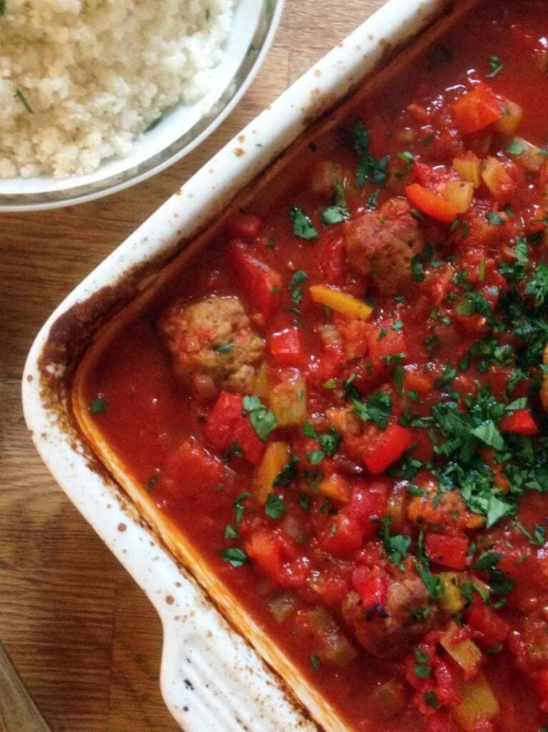 Turkey meatballs with Creole sauce - The Slimming Foodie